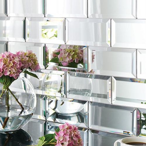 Original Style Silver Mirror clear glass tile GW-SMR2010B 200x100mm ...