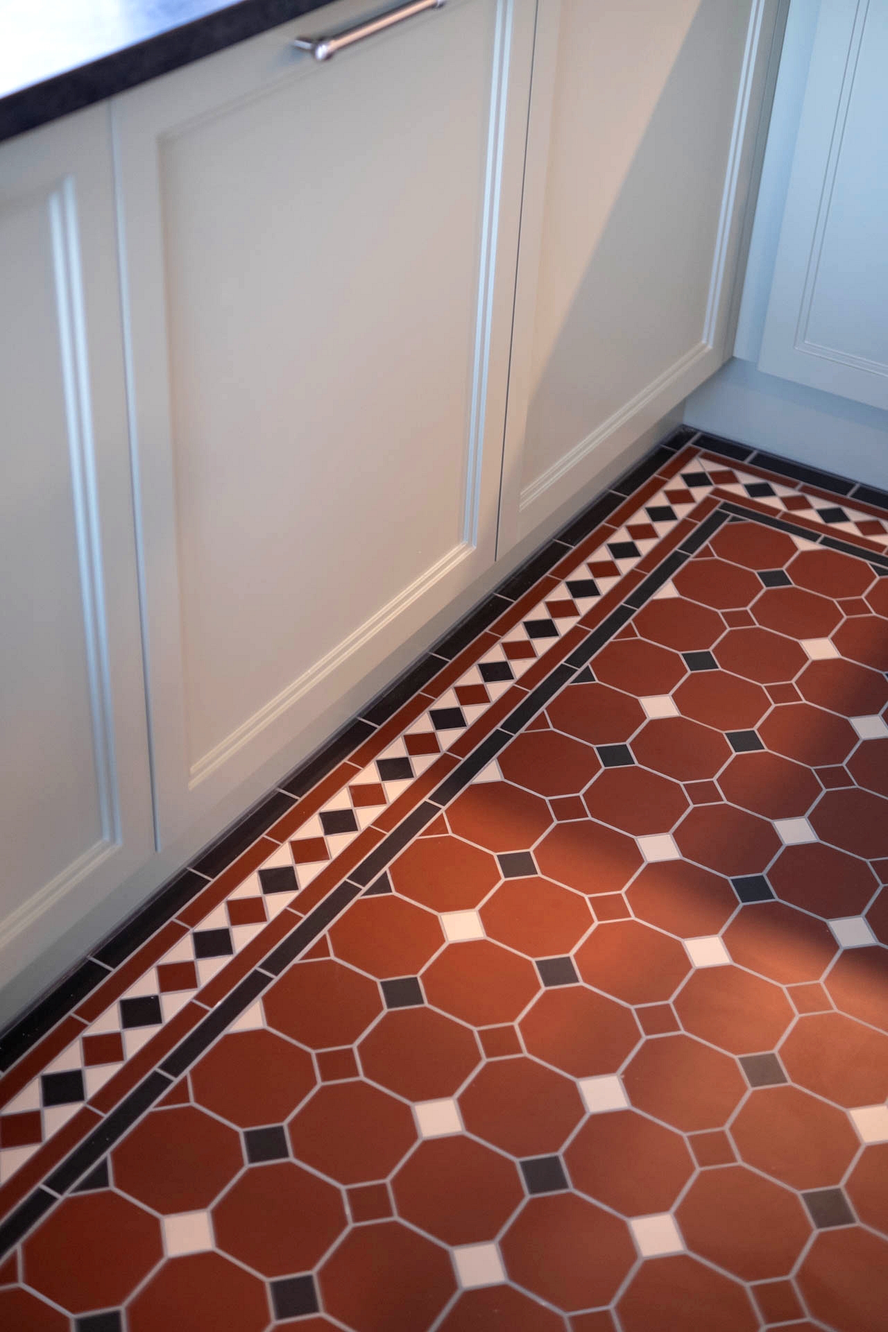 Harrogate with Austen victorian floor tile design