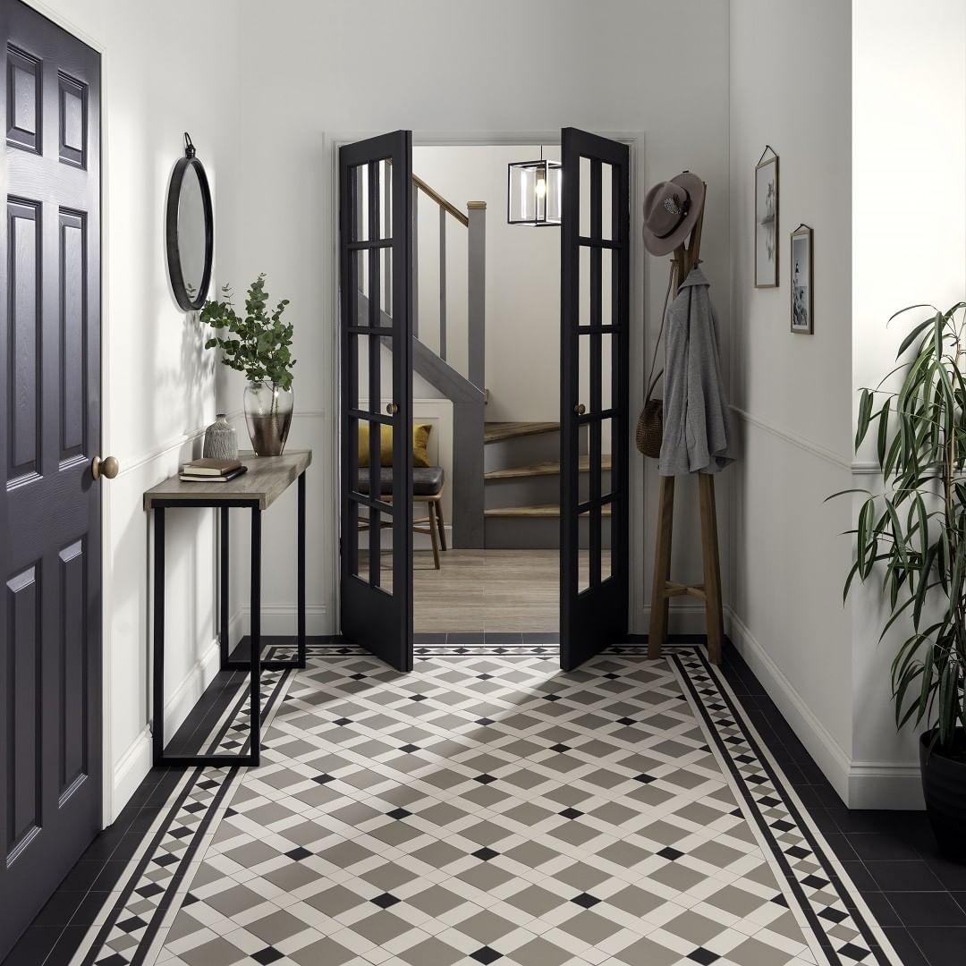 Norwich with Bennett victorian floor tile design