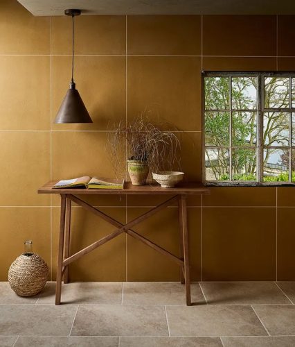 Stucco Mustard Stone Effect Porcelain Tile 60x60cm Ca’ Pietra from ...