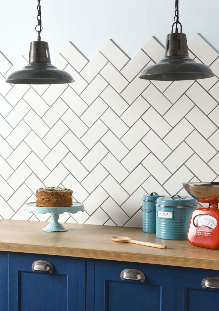 Vintage White Half Tile Gloss Ceramic - GKT9002 - 152x75x7 Original ...